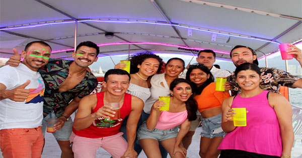 Booze Cruise - Neon Party in Puerto Vallarta, Mexico